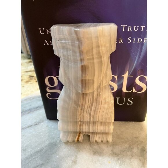 handcrafted | Office | Set Of 2 Carved Aztec Mayan Tiki Onyx Marble ...